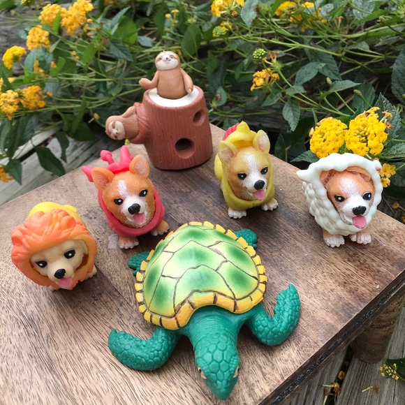 Source Unknown | Toys | Lot Decompression Squishy Turtle Dogs Outfits ...